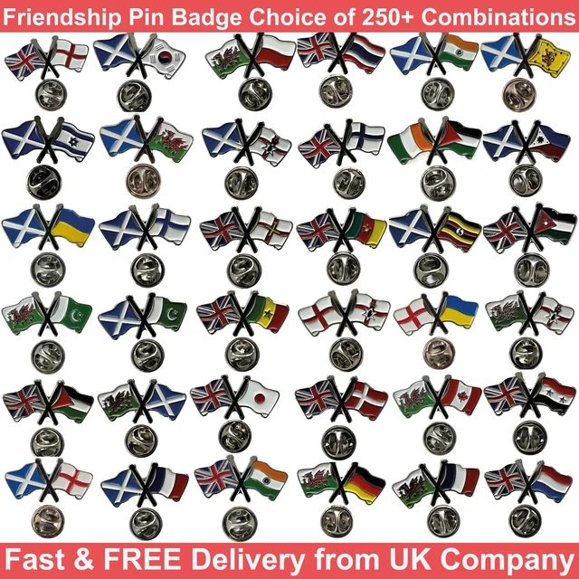FRIENDSHIP METAL LAPEL Pin Badge Choice of 250+ Designs FAST & FREE UK ...