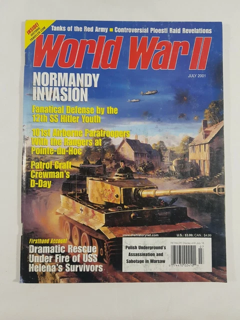 WORLD WAR 2 WW2 Magazine Back Issue July 2001 Normandy Invasion $7.95 ...
