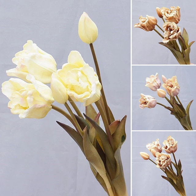 FLEUR DE TULIPE artificielle réaliste avec sensation superposée pour la ...