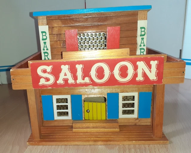 SISO VERO WESTERN Fort Haus Frühphase Saloon 2teilig DDR Indianer ...