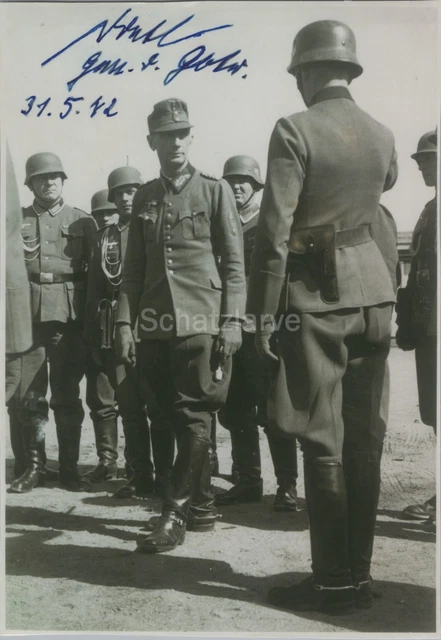 REPRO GROSS FOTO General Dietl Einführung Feldjäger Rovaniemi 1942 (MJ ...