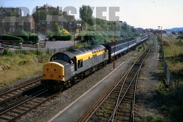 35MM SLIDE BR British Rail Diesel Loco 37191 Class 37 Weymouth 1993 ...