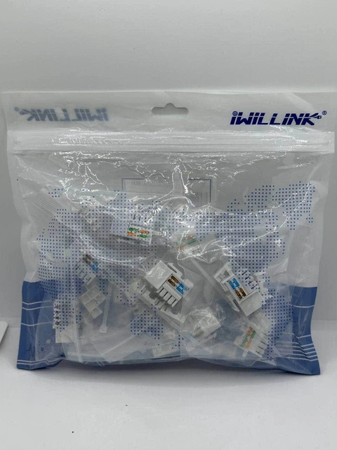 IWILLINK CAT6 KEYSTONE Jack RJ45 Keystone Jack 9-Pack UTP Modular ...
