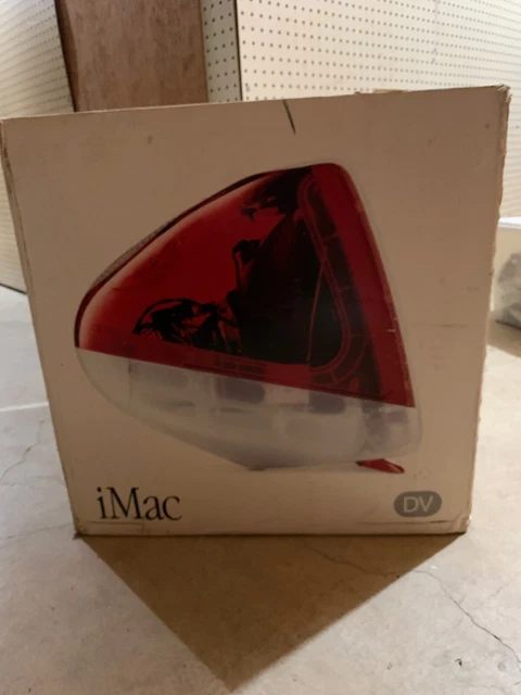 ORIGINAL IMAC G3 w/ Box, Strawberry/Red, Illuminated Keyboard, Mouse ...
