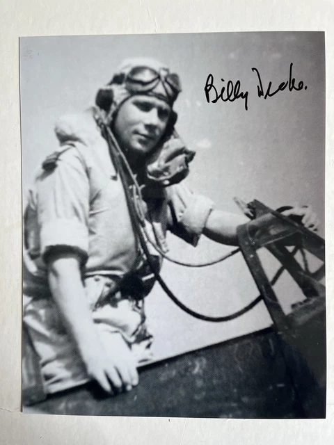 PHOTO SIGNED BY WW2 RAF Battle Of Britain & North Africa Ace Pilot ...