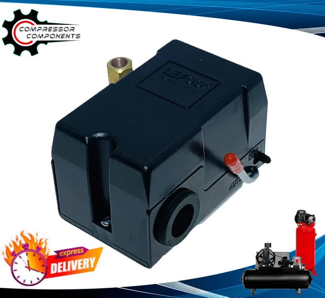 AIR COMPRESSOR PRESSURE Switch 140-175 PSI Single 1 Port With Unloader ...