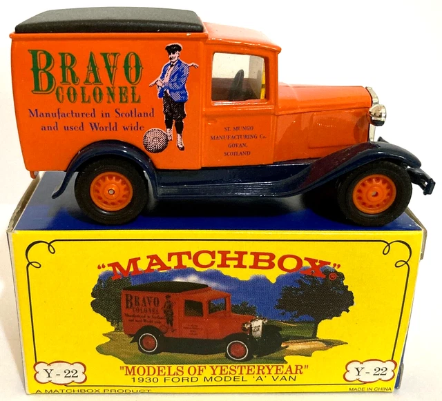 MATCHBOX MODELS OF Yesteryear Y 22 - 1930 Ford A Van - Rare Code 2 ...