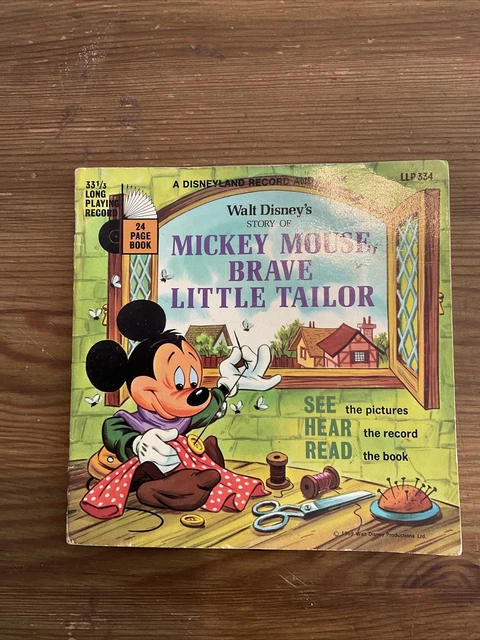 WALT DISNEY STORY of Mickey Mouse Brave little tailor 7 Vinyl & book ...