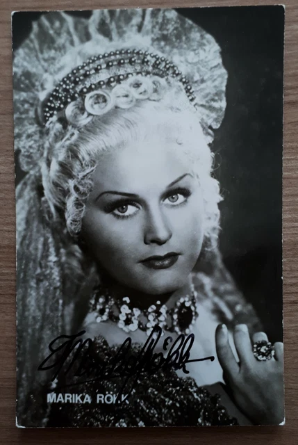 AUTOGRAMM KARTE, POSTKARTE von MARIKA RÖKK (Schauspielererin) EUR 7,99 ...