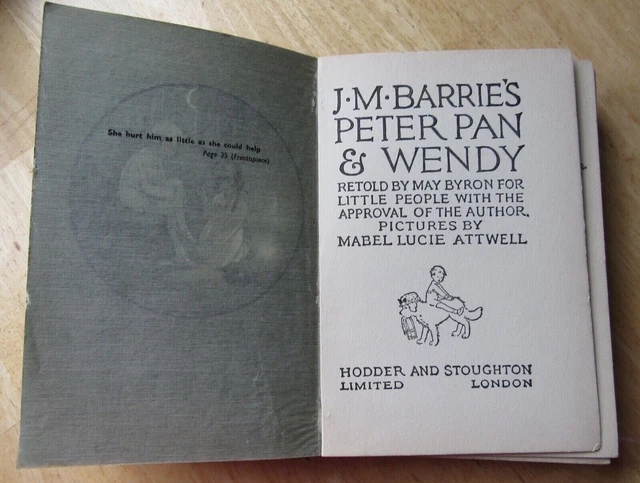 J.M. BARRIE’S PETER Pan & Wendy : May Byron/Mabel Lucie Attwell ...