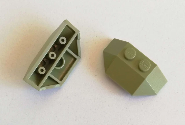 LEGO 2X BRICK Cuneo Slope Inclinato Triplo 2x4 VERDE OLIVA 47759 Lotto ...