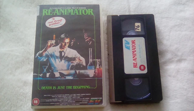 RE- ANIMATOR VHS Horror Big Box Ex Rental Video £29.99 - PicClick UK