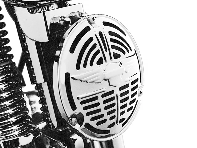 HARLEY DAVIDSON SPRINGER NEW OEM GENUINE COMPLETE CHROME HORN KIT 69036 ...