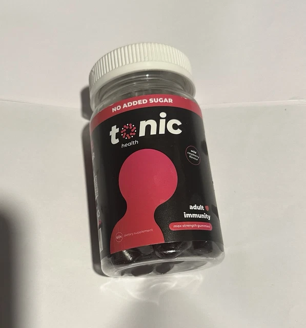 TONIC HEALTH MAX Strength Adult Immunity Supplement.60 Gummies per Tub ...