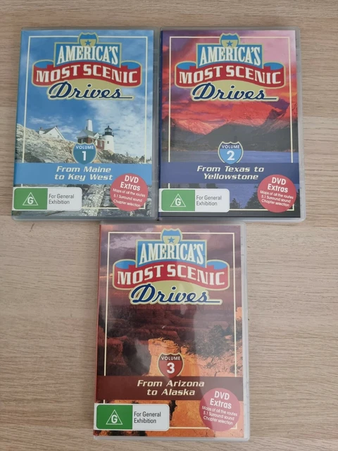 AMERICA'S MOST SCENIC Drives Volumes 1 + 2 + 3 DVD Region 4 | Maine ...