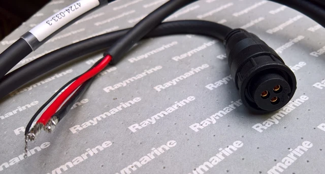 RAYMARINE POWER CABLE A60, A65, C70, C80, C120, E80, E120, DSM 3 Pin ...