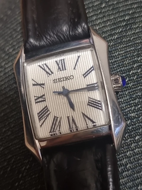 VINTAGE SEIKO TANK Watch,vintage Seiko Watch Roman Numerals Seiko 1N01-0RG0 £54.99 - PicClick UK