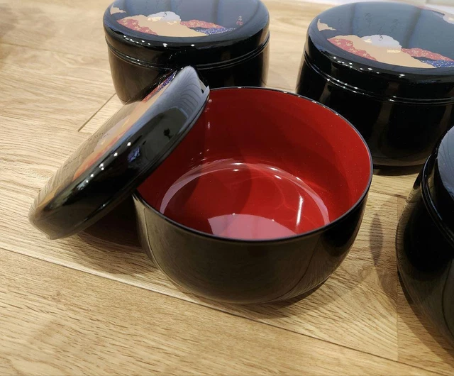 LACQUERWARE JAPAN SHIRAKAWA Yamanaka Bell Scattering Set Of 5 £89.96 - PicClick UK