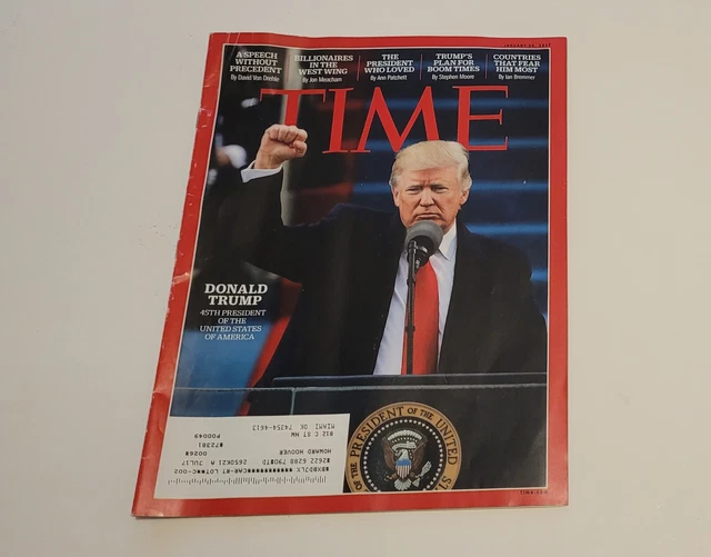 TIME MAGAZINE JANUARY 30, 2017 Donald Trump 45th President of the ...