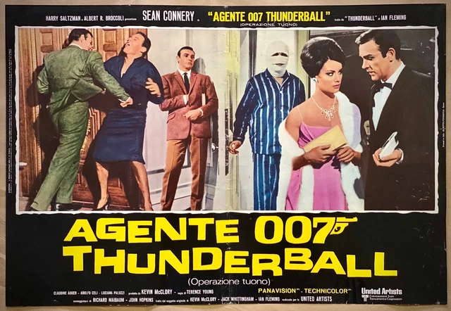 AGENT 007 THUNDERBALL-FOTOBUSTA Originale-Sean Connery, Erdbohrer, Celi-1965- EUR 35,00 ...