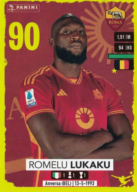 PANINI, CALCIATORI 2023-2024: figurina 402 Romelu Lukaku (Roma) EUR 2 ...