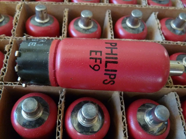 EF9 PHILIPS RED Tubular New Old Stock Valve Tube 1pc SEP20 £17.00 ...