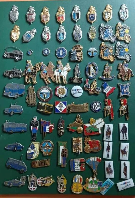 LOT DE 103 PIN'S GENDARMERIE Dont Rares superbe collection EUR 50,00 - PicClick FR