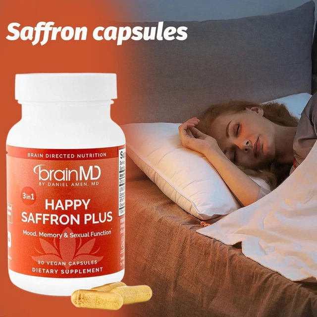 1/2/3/4X DR AMEN BrainMD Happy Saffron Plus Saffron Flower Extract ...