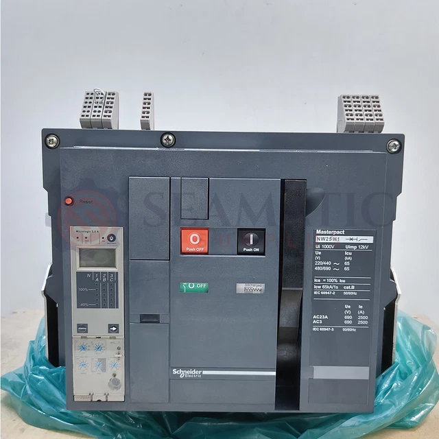 NEW SCHNEIDER ELECTRIC NW25H1 Air Circuit Breaker 2500A 3P, Fixed Type ...