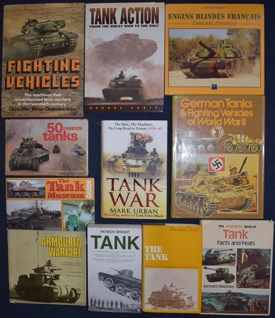20+ BOOKS ON TANKS, AFVs & ARMOURED WARFARE. WW1 WW2 Fighting Vehicles ...