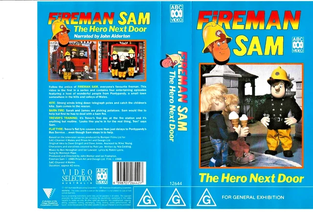 FIREMAN SAM THE Hero Next Door Vhs Video Pal A Rare Find $59.00 ...