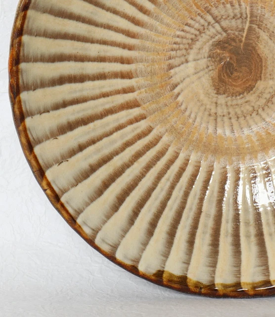 JAPANESE POTTERY PLATE Onta Ware Slipware 17.8cm 7" Bernard Leach ...