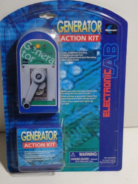 MAXITRONIX ELECTRONIC LAB GENERATOR Action Kit Ages 8+ New Educational ...