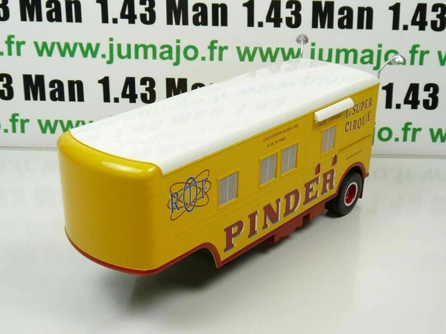 PIN7 1/43 IXO CIRQUE PINDER : remorque CAISSE ORTF entrée cirque EUR 21 ...