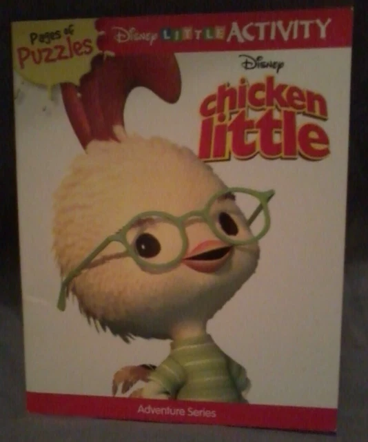 DISNEY LITTLE LIBRARY ACTIVITY BOOK CHICKEN LITTLE PUZZLES Adventure ...