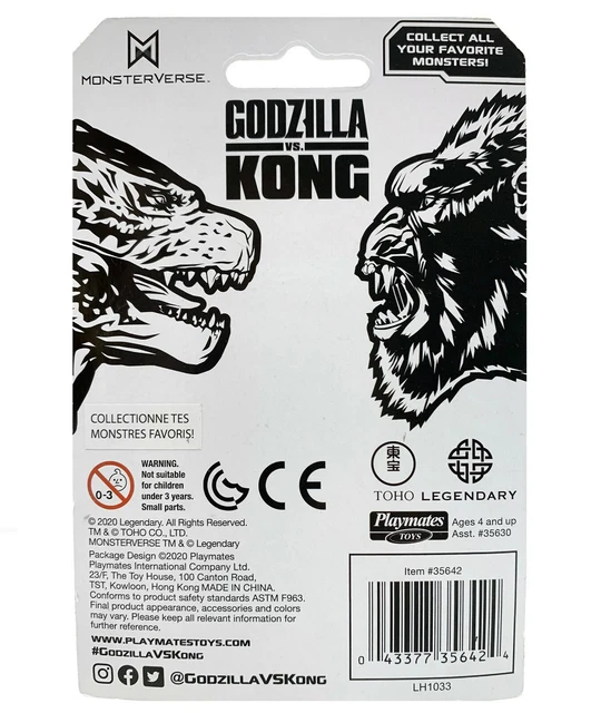 MINI FIGURINE GODZILLA vs KONG MonsterVerse Hellhawk playmates 2021 ...