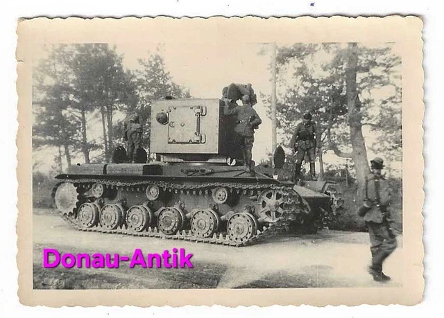 FOTO,PANZER,TANK,SCHWERER SOWJETISCHER RUSSISCHER Panzer KW-2 52 T ...