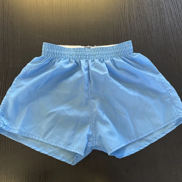 VINTAGE BUKTA BUXWING made in England waist 32" Blue short shorts Rare ...