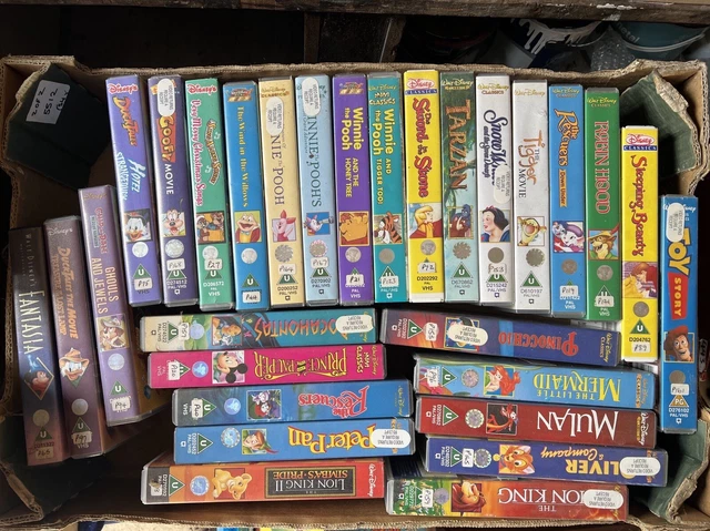 VHS JOB LOT disney £9.99 - PicClick UK