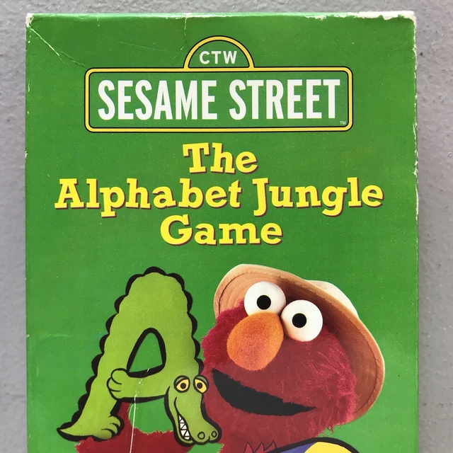 SESAME STREET ALPHABET Jungle Game VHS Video VCR Tape 1998 VTG Muppets ...