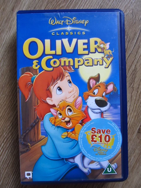 Oliver And Company Walt Disney Classics Video Cassette Vhs Pal Rare 2640