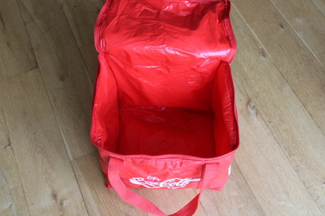 VINTAGE RETRO COCA Cola Coke Drinks Can Branded Cooler Bag 11" x 10" £ ...
