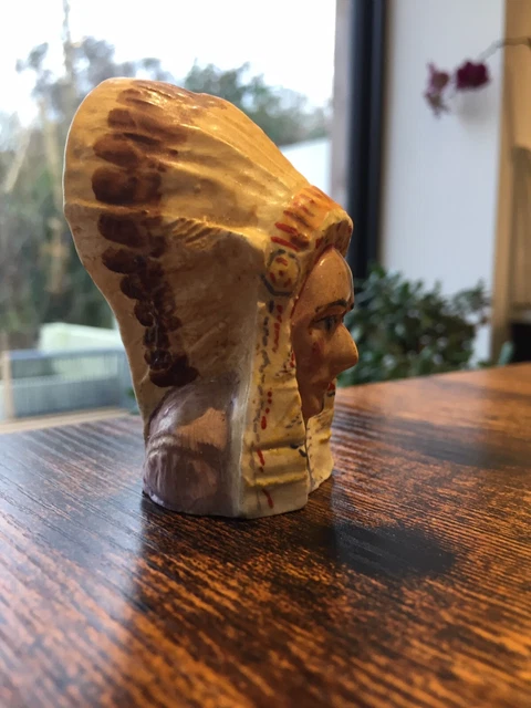 VINTAGE DAVID BOWKETT (ex Royal Worcester) Native American Bone China ...