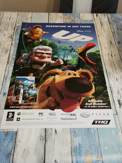 GENUINE ORIGINAL 2009 Disney's Pixar Up The Video Game Launch Poster ...