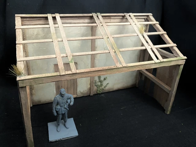 1/35 SCRATCH BUILT European Farm Building For Realistic WW2 diorama ...