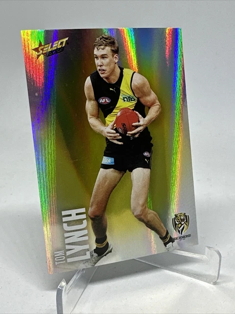 AFL SELECT FOOTY Stars 2023 TOM LYNCH #135 Colour Spots Holo Richmond ...