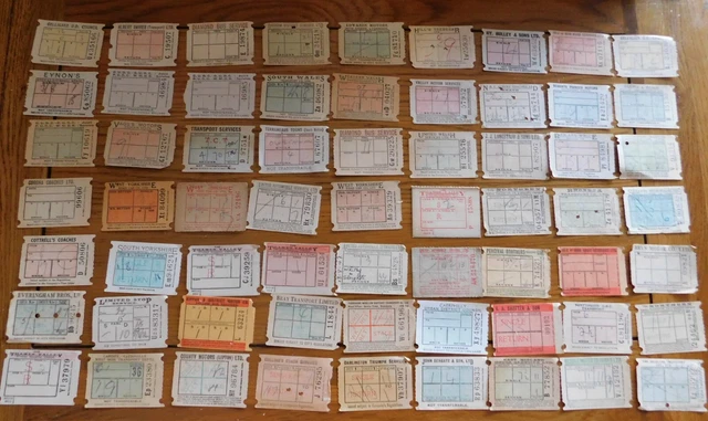 60 BELL PUNCH bus tickets- various companies £9.99 - PicClick UK