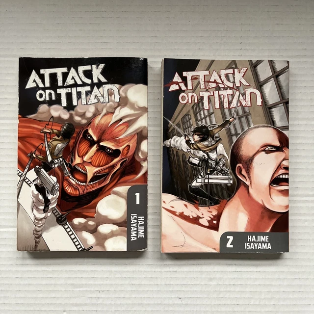 ATTACK ON TITAN Manga Omnibus Volume 1 & 2 Hajime Isayama Kodansha SC Comic $22.98 - PicClick CA