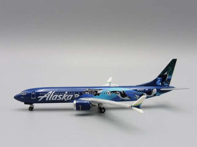 ALASKA AIRLINES BOEING 737 Max 9 1/500 Herpa 536820 West Ouest Coast ... ALASKA AIRLINES BOEING 737 Max 9 1/500 Herpa 536820 West Ouest Coast ...