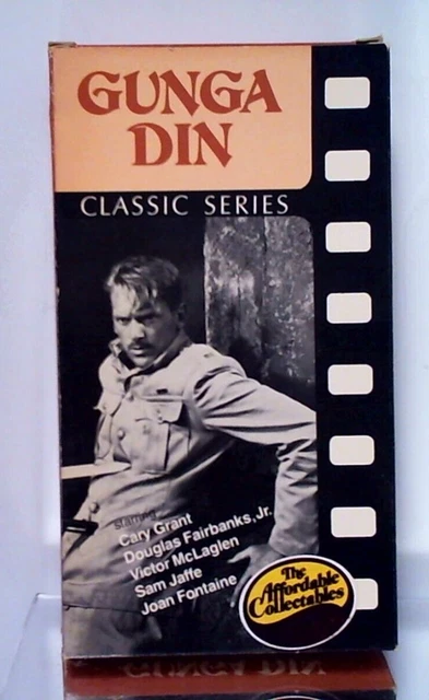 GUNGA DIN CLASSIC Series VHS Cary Grant Douglas Fairbanks Jr. Jaffe ...